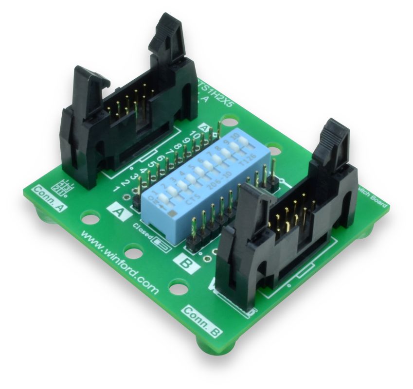 Diagnostic Breakout Board with Switches: 2x5 0.1" Header (10 position ...