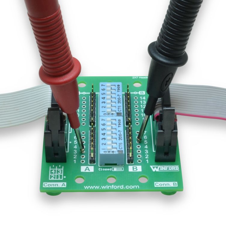 Diagnostic Breakout Board with Switches: 2x7 0.1" Header (14 position ...