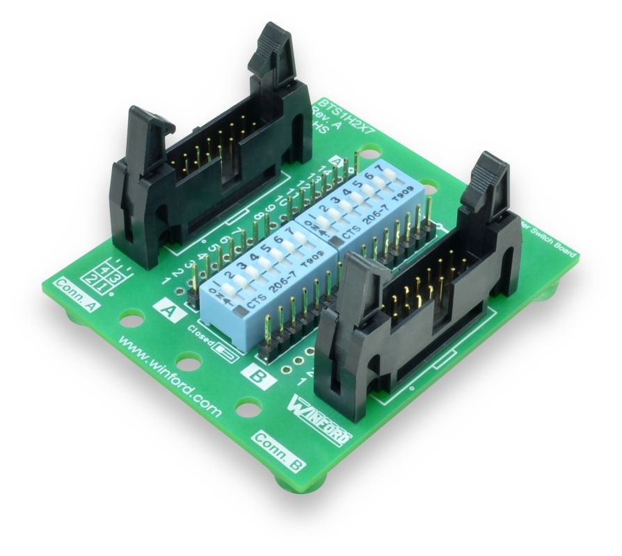 Diagnostic Breakout Board with Switches: 2x7 0.1" Header (14 position ...