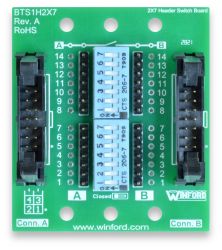 Diagnostic Breakout Board with Switches: 2x7 0.1" Header (14 position ...