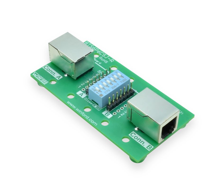 Diagnostic Breakout Board with Switches: RJ11/RJ12 (6P6C) Connector ...