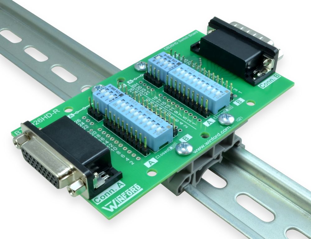 Diagnostic Breakout Board with Switches: DB26HD High-Density Connector ...