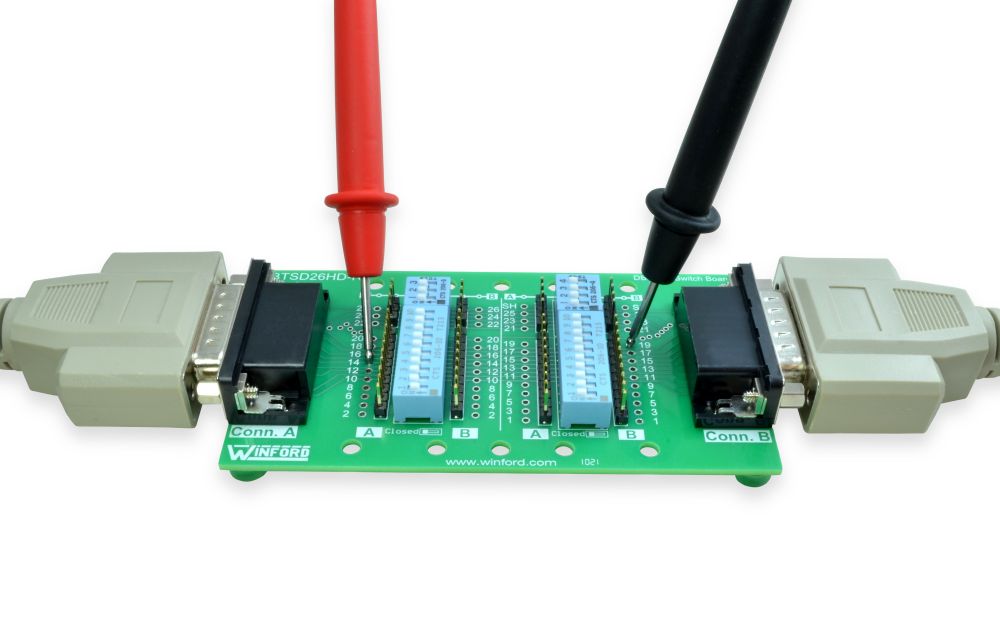 Diagnostic Breakout Board with Switches: DB26HD High-Density Connector ...