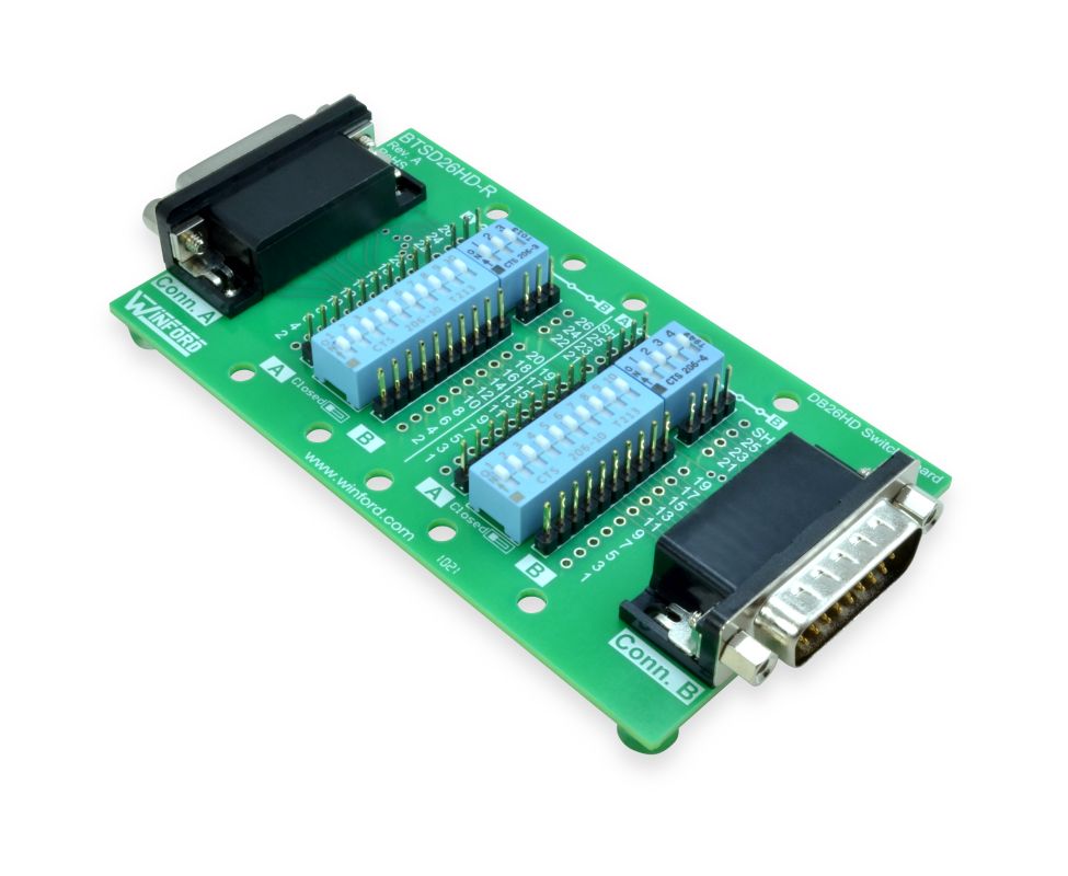 Diagnostic Breakout Board with Switches: DB26HD High-Density Connector ...