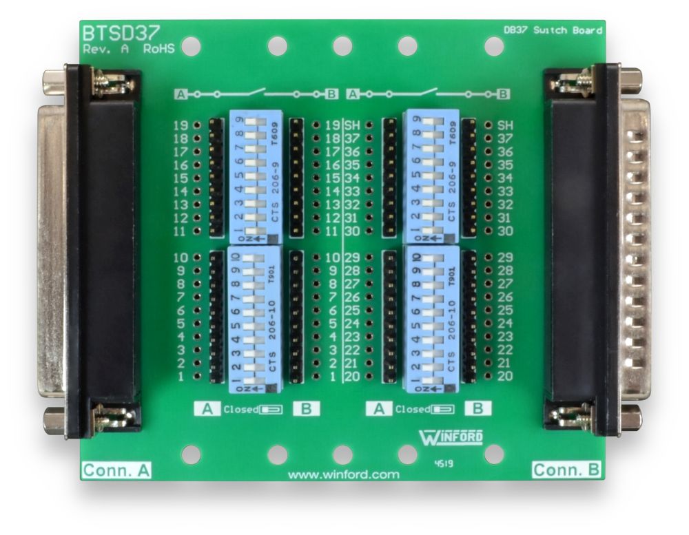 Diagnostic Breakout Board with Switches: DB37 Connector - Winford ...