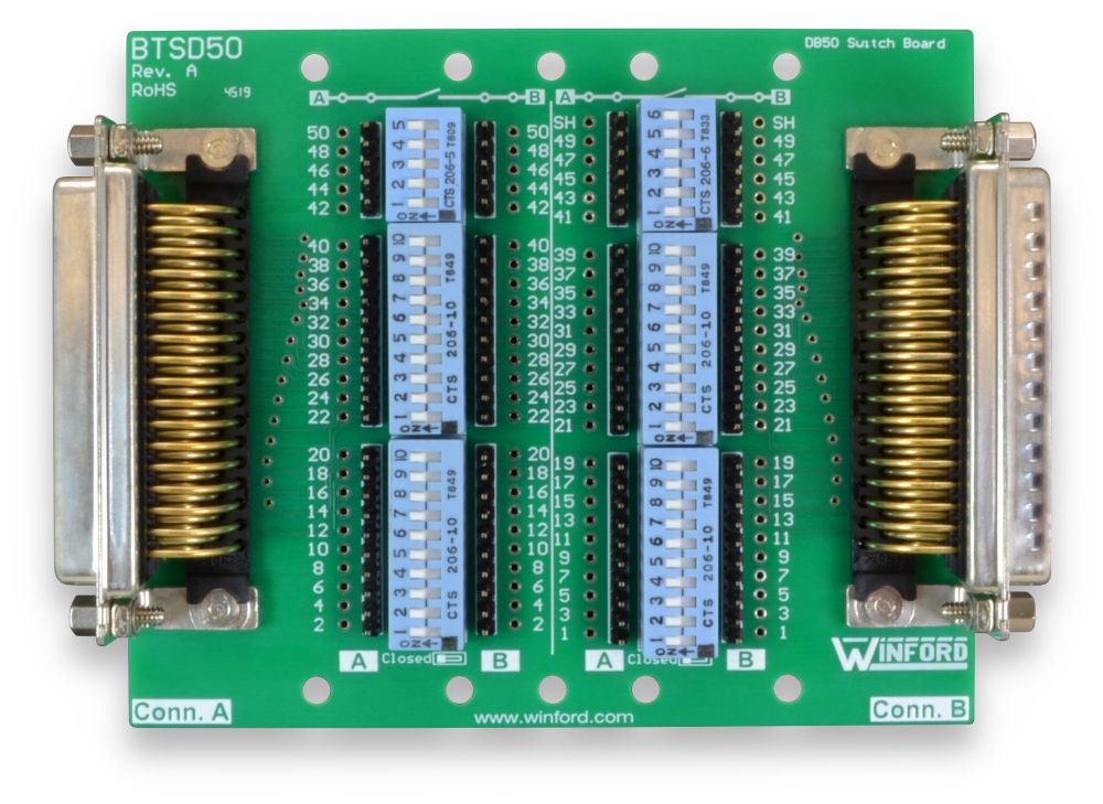 Diagnostic Breakout Board with Switches: DB50 Connector - Winford ...