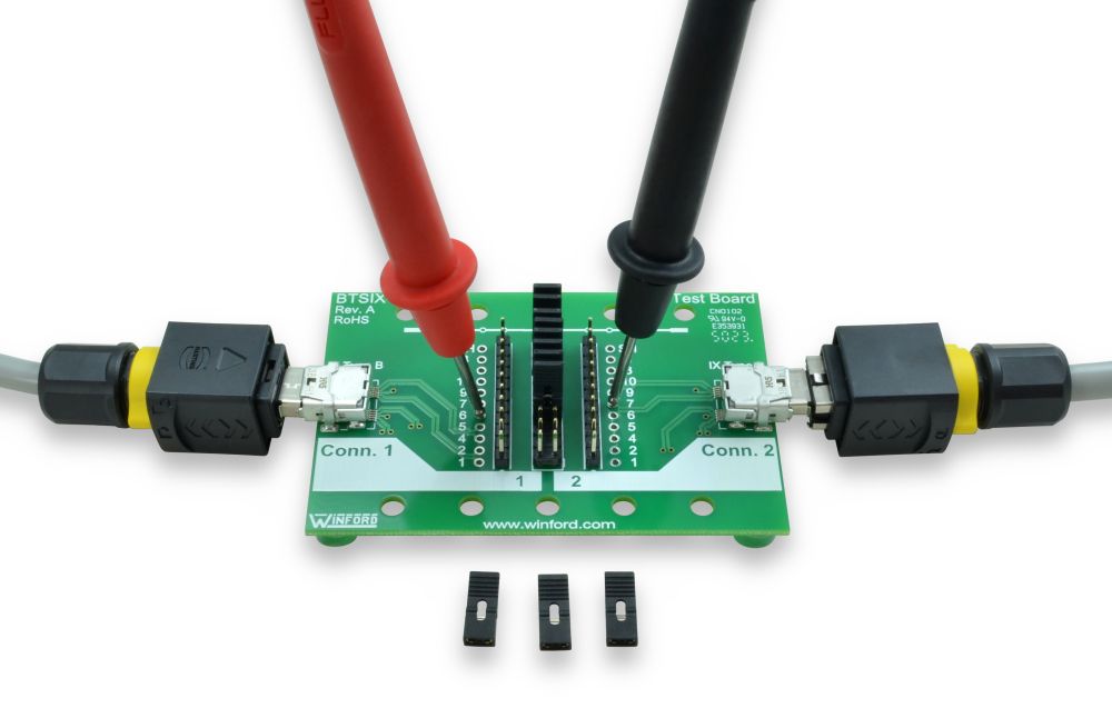 Diagnostic Breakout Board with Jumpers: IX Industrial Connectors, Key B - Winford Engineering