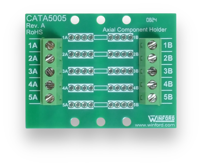 Axial Component to Screw Terminal Adapter Board - Winford Engineering