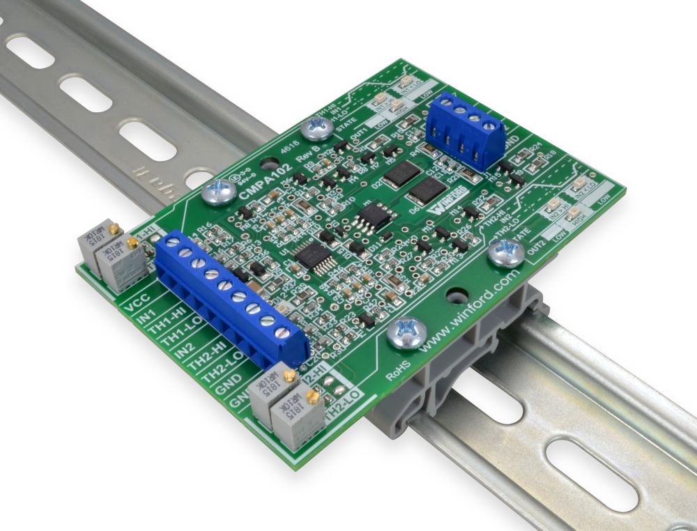 Analog Comparator Board: 2 Channels, Protected Outputs - Winford ...