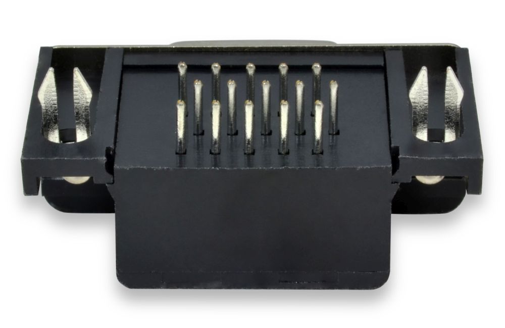 DB15 High Density PCB Mount Right Angle Connectors - Winford Engineering