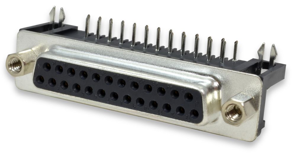 DB25 PCB Mount Right Angle Connectors - Winford Engineering
