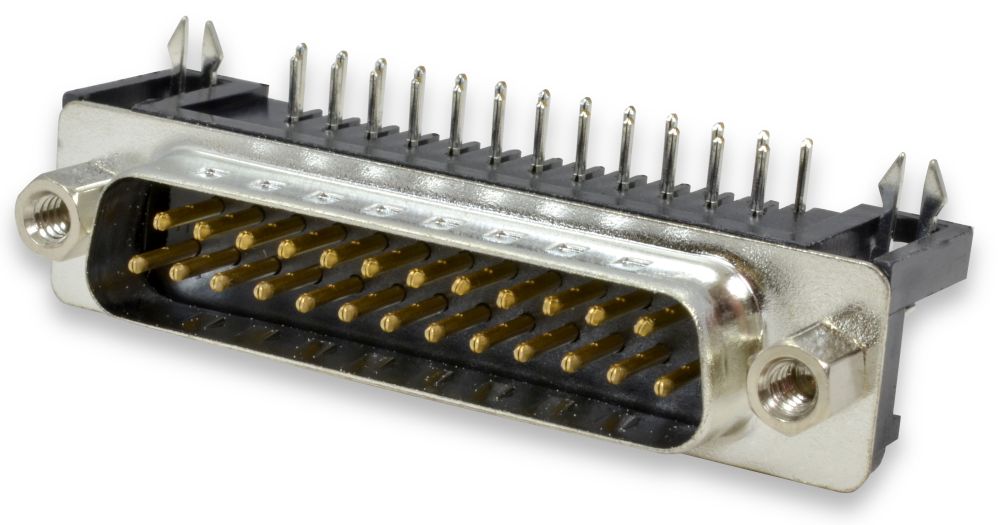 DB25 PCB Mount Right Angle Connectors - Winford Engineering