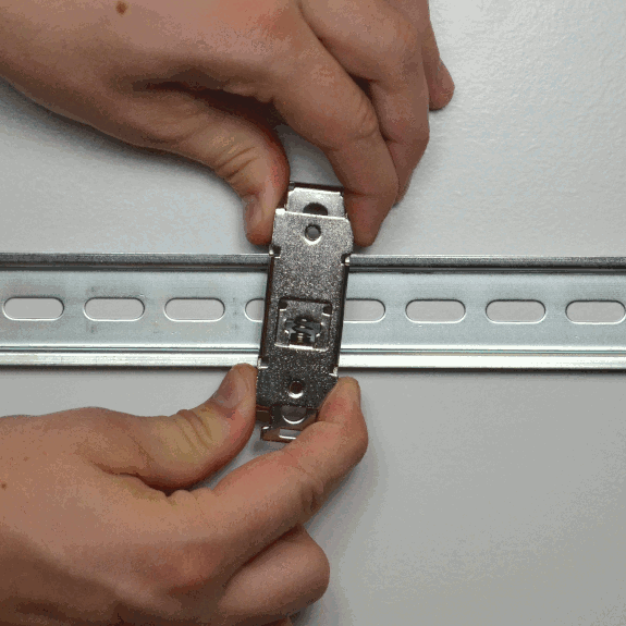 Steel DIN Rail Mounting Clips - Winford Engineering