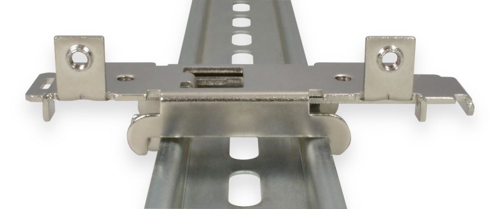Steel Right Angle DIN Rail Mounting Clips - Winford Engineering