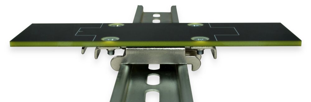 Solid DIN Rail Mounting Plate - 1.74" x 8.0" - Winford Engineering