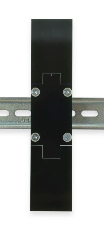 Solid DIN Rail Mounting Plate - 1.74" x 8.0" - Winford Engineering