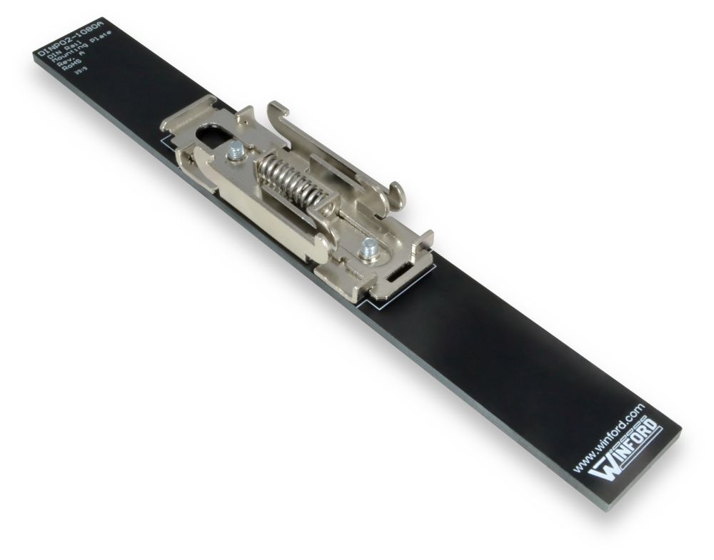 Solid DIN Rail Mounting Plate - 0.98" x 8.0" - Winford Engineering