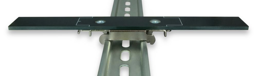 Solid DIN Rail Mounting Plate - 0.98" x 8.0" - Winford Engineering