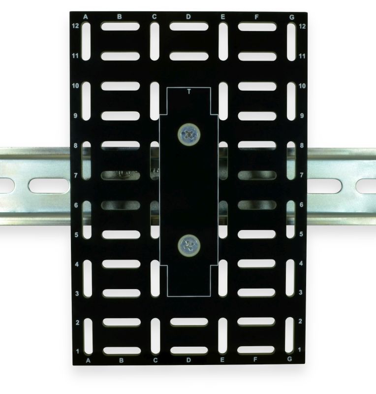 4.0" x 6.0" DIN Rail Mounting Plate with Mounting Slots - Winford ...