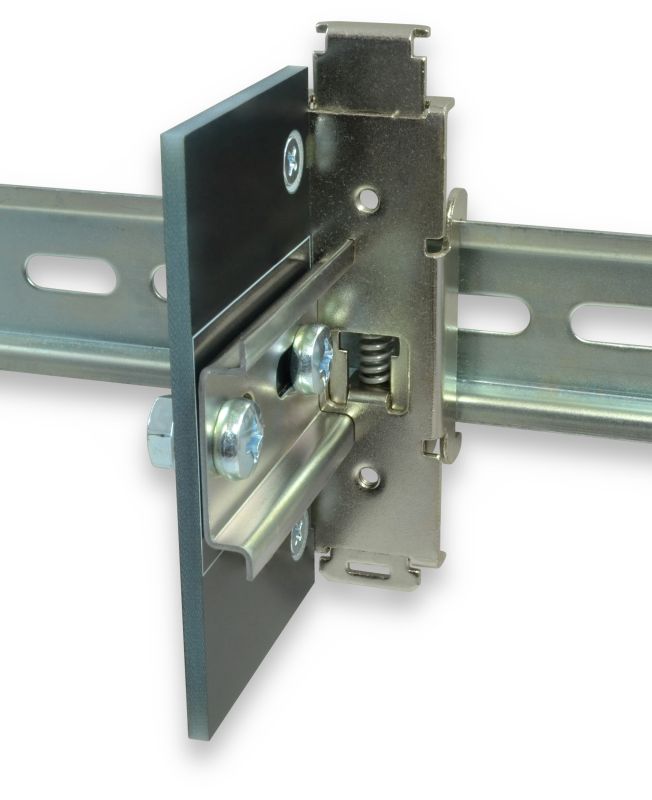 DIN Rail Elbow - Right Angle DIN Rail Mounting Plate - 2.0" x 3.5 ...