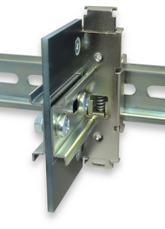 DIN Rail Elbow - Right Angle DIN Rail Mounting Plate - 2.0" x 3.5 ...