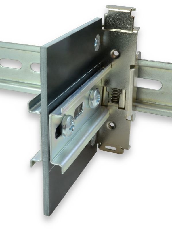 DIN Rail Elbow - Right Angle DIN Rail Mounting Plate - 3.0" x 3.5 ...
