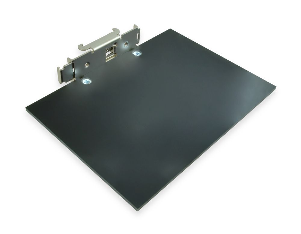 Solid DIN Rail Mounting Plate with Right Angle Bracket - 5.0" x 7.0 ...