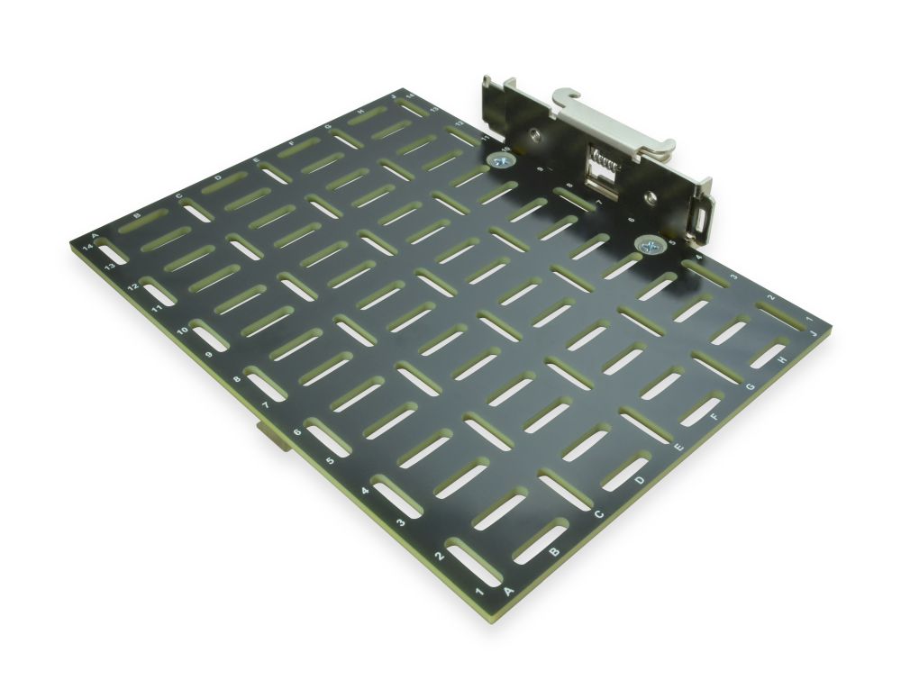 DIN Rail Mounting Plate with Mounting Slots and Right Angle Bracket - 5 ...