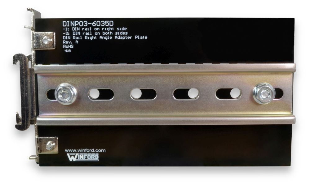 DIN Rail Extender - Right Angle DIN Rail Mounting Plate - 6.0" x 3.5 ...