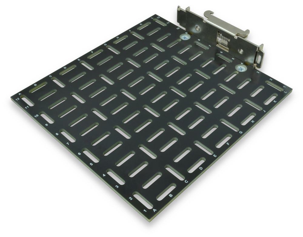 6.3" x 6.0" DIN Rail Mounting Plate with Mounting Slots and Right Angle ...