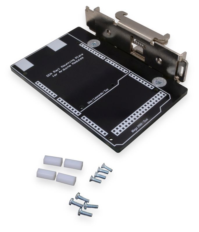 DIN Rail Mounting Plate with Right Angle Bracket, for Arduino UNO ...