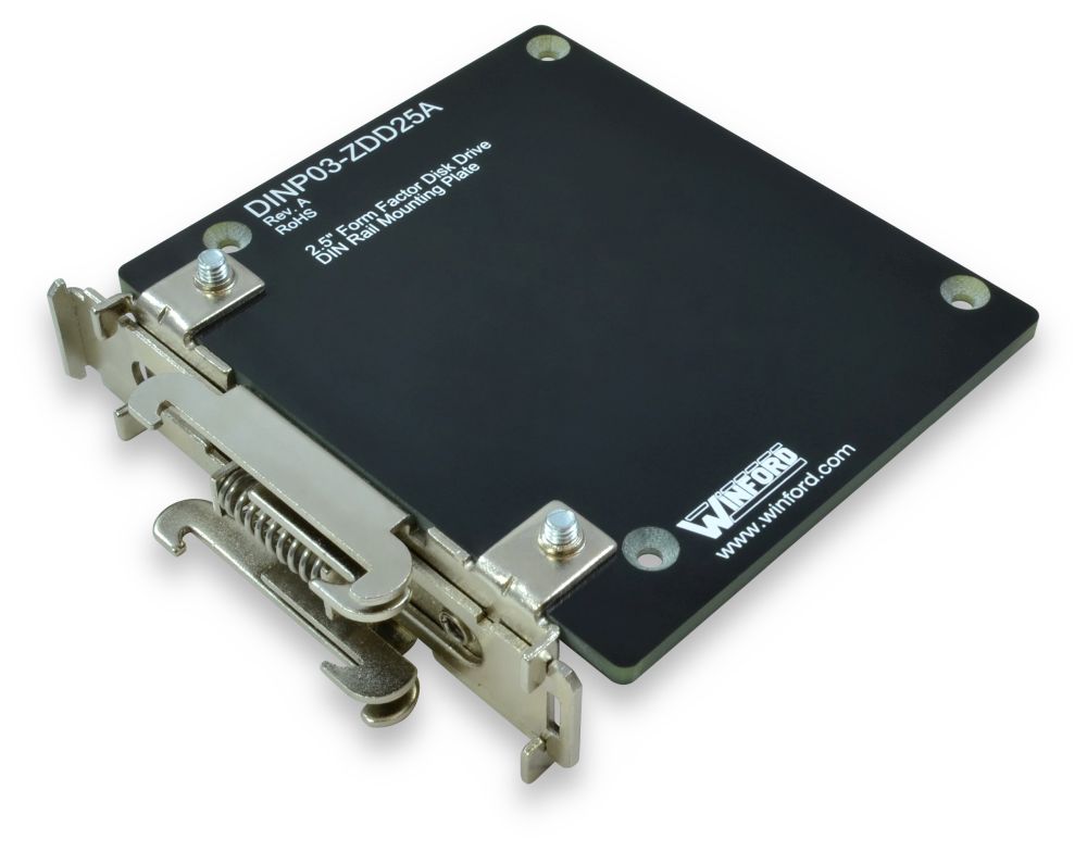 DIN Rail Mounting Plate for 2.5" form factor disk drives - Winford ...