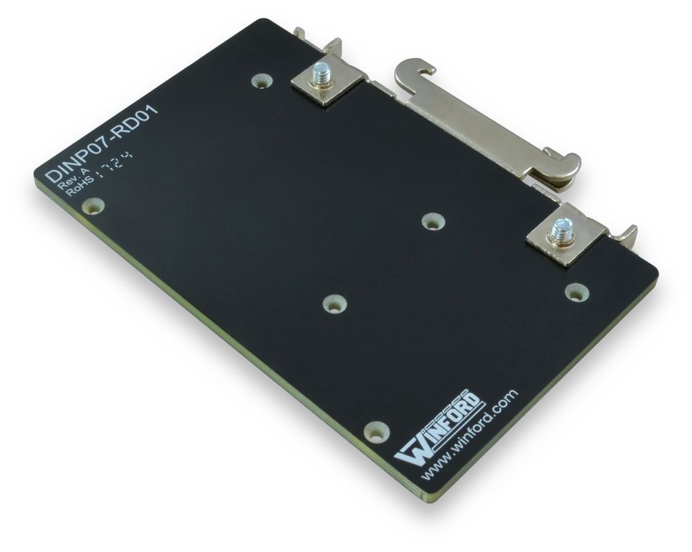 DIN Rail Mounting Plate with Right Angle Bracket, for Arduino UNO ...