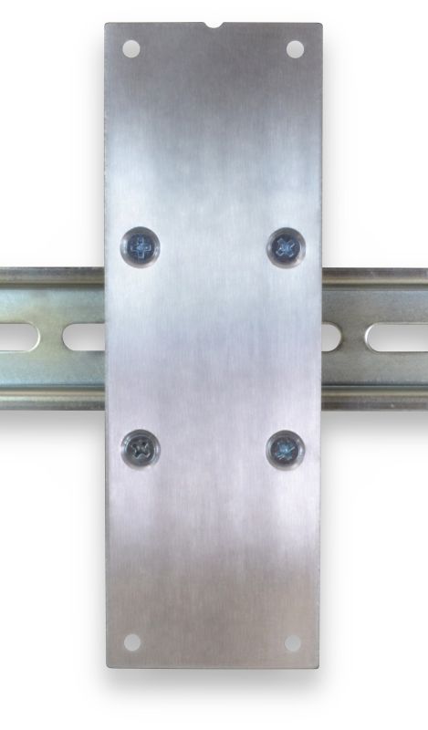 2.0" x 6.0" DIN Rail Mounting Plate - Aluminum - Winford Engineering