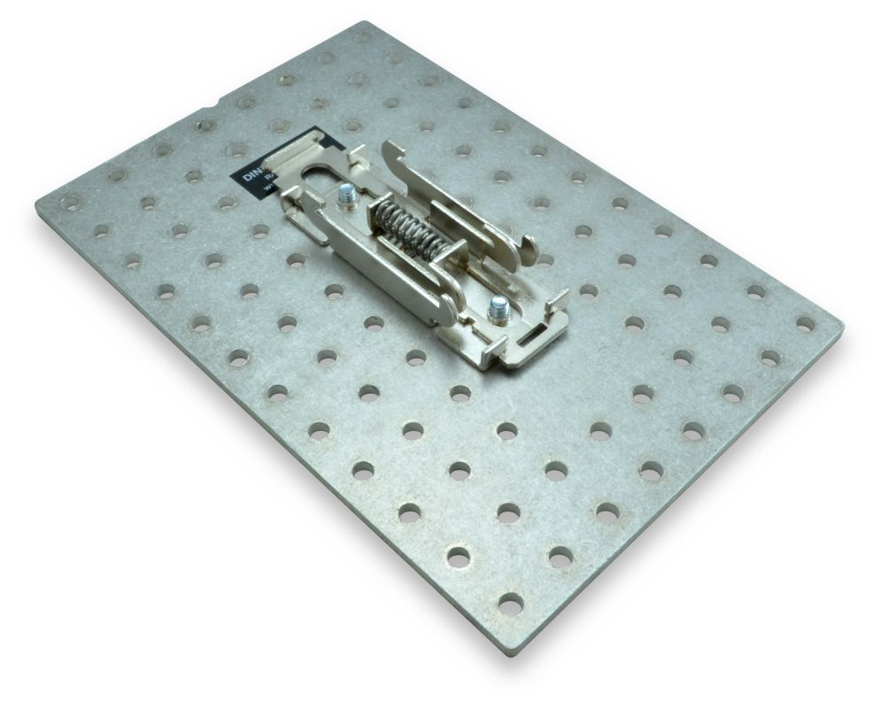4.0" x 6.0" DIN Rail Mounting Plate - Aluminum - Winford Engineering