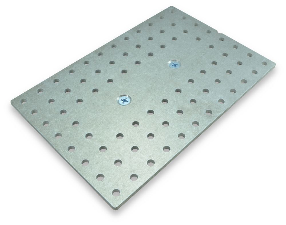 4.0" x 6.0" DIN Rail Mounting Plate - Aluminum - Winford Engineering