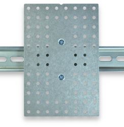 4.0" x 6.0" DIN Rail Mounting Plate - Aluminum - Winford Engineering