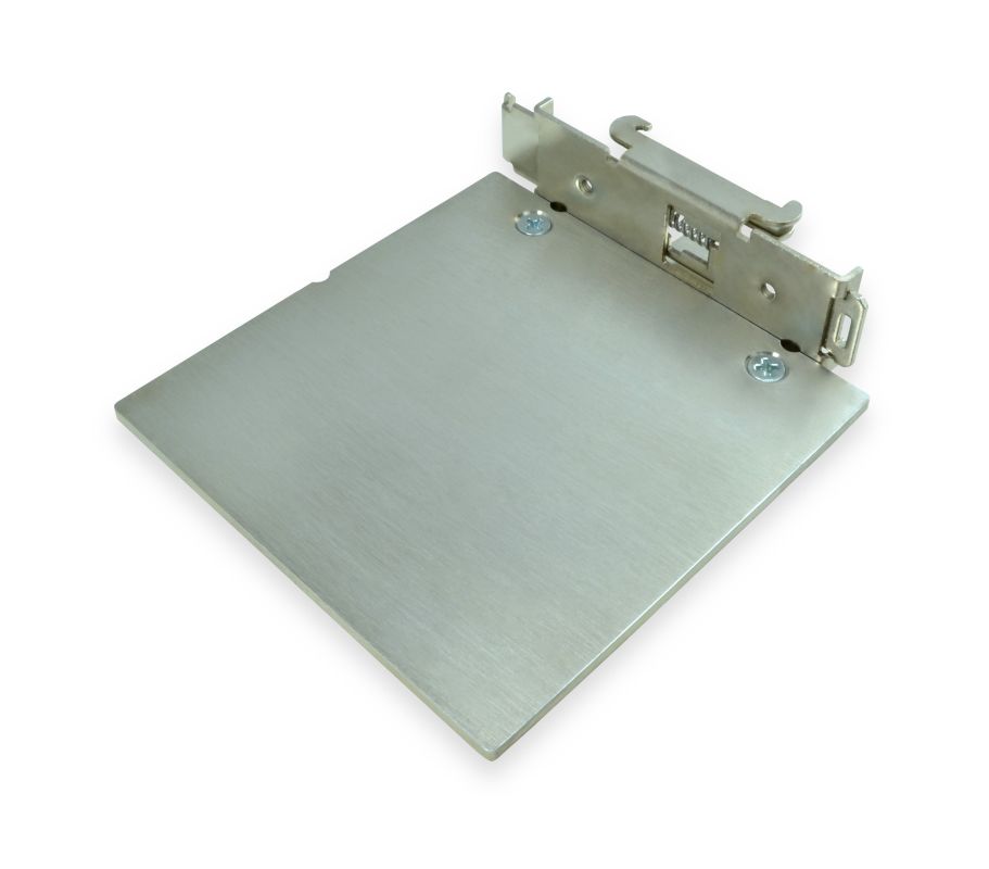 4.0" x 4.0" DIN Rail Mounting Plate - Aluminum, with Right Angle ...