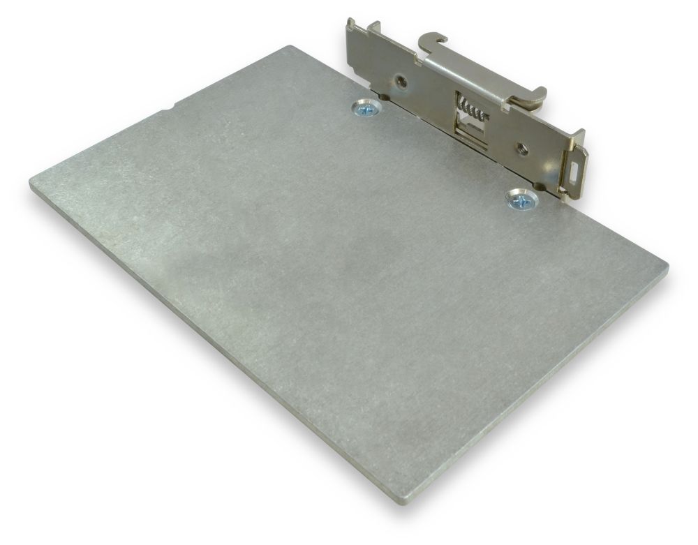 4.0" x 6.0" DIN Rail Mounting Plate - Aluminum, with Right Angle ...