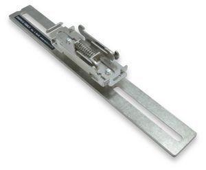 1.0" x 8.0" DIN Rail Mounting Plate with Cage Nut Slots and Standoffs ...
