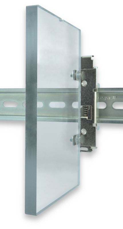 4.0" x 6.0" DIN Rail Mounting Plate - Polycarbonate - Winford Engineering
