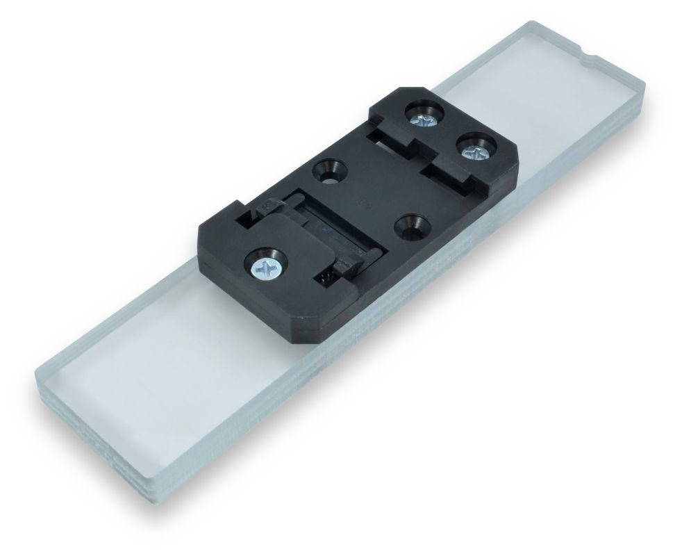 1.38" x 6.0" DIN Rail Mounting Plate - Polycarbonate - Winford Engineering