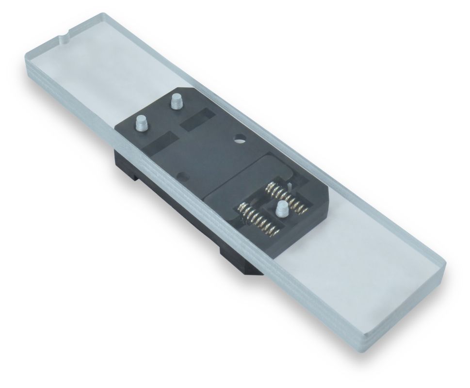 1.38" x 6.0" DIN Rail Mounting Plate - Polycarbonate - Winford Engineering
