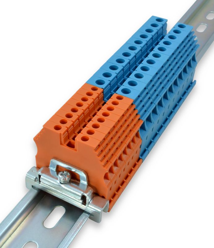 DIN Rail End Stop, Steel, 10mm Width - Winford Engineering
