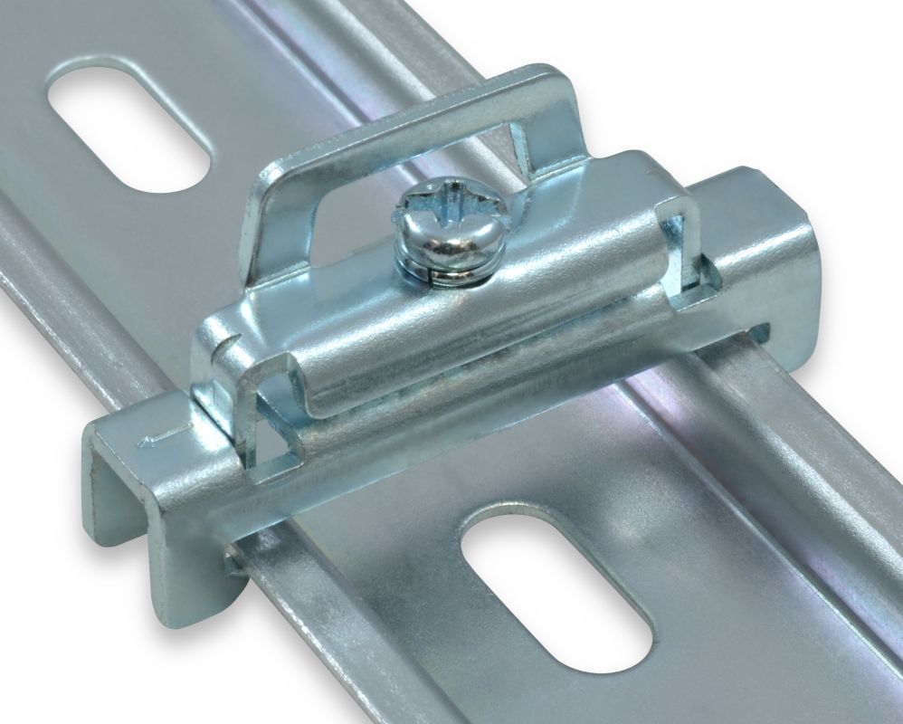 DIN Rail End Stop, Steel, 10mm Width - Winford Engineering