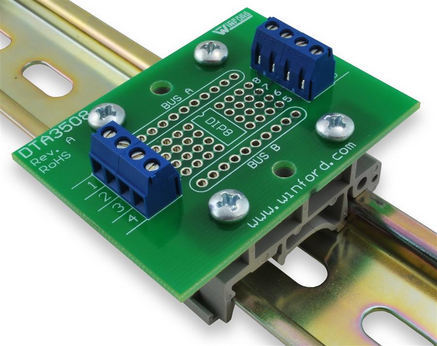 DIP Component to Screw Terminal Adapter Board - Winford Engineering
