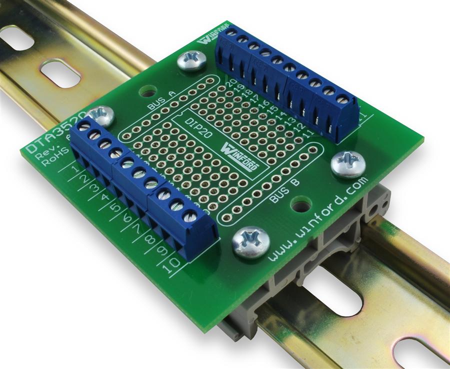 DIP Component to Screw Terminal Adapter Board - Winford Engineering