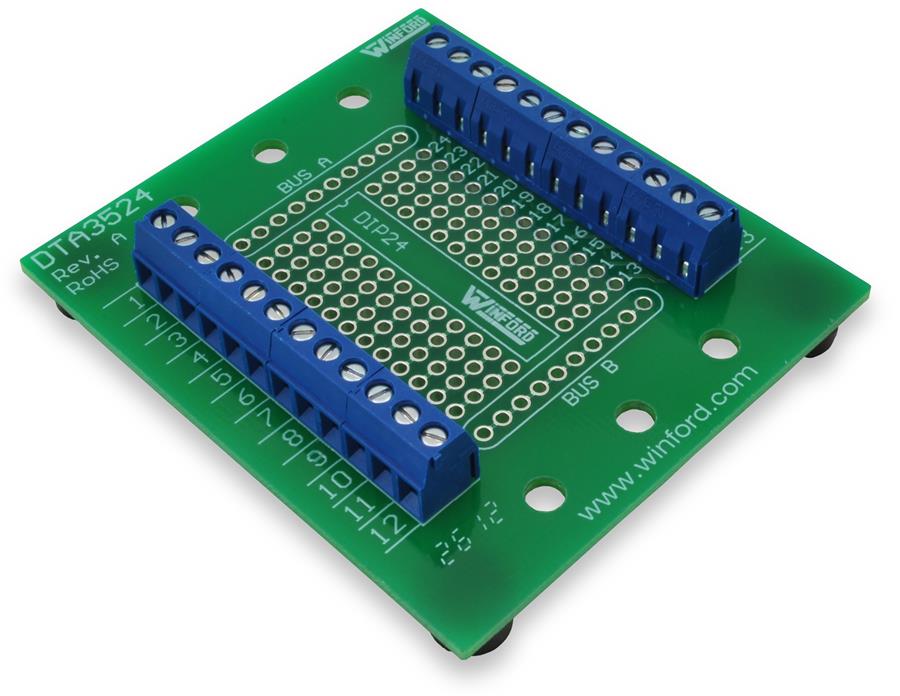DIP Component to Screw Terminal Adapter Board - Winford Engineering