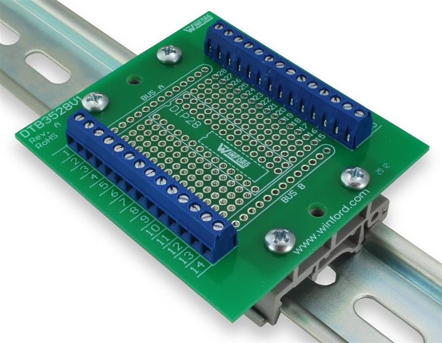 DIP Component to Screw Terminal Adapter Board - Winford Engineering