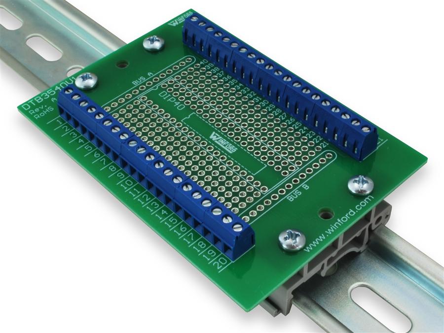 DIP Component to Screw Terminal Adapter Board - Winford Engineering